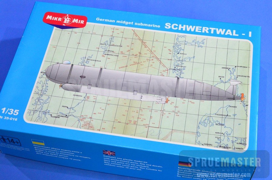 Review: 1/35 Schwertwal-I German Midget Submarine MikroMir #35-016 ...