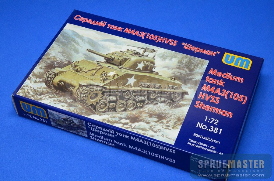 M4A3 (105) HVSS\Medium Tank Sherman 1/72 UniModels MODELS #381 - Blog ...
