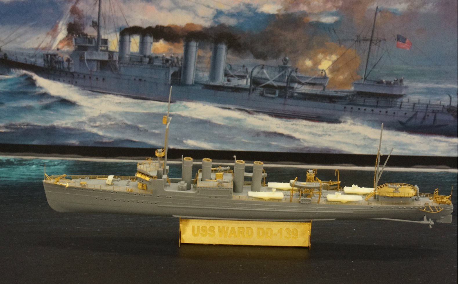 Review: 1/700 USS Ward DD -139 - FlyHawk Model